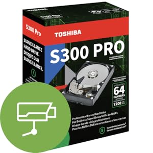 Amazon.com: Toshiba S300 PRO 6TB Surveillance 3.5” Internal Hard Drive – CMR SATA 6 Gb/s 7200 ...
