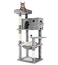 Amazon.com : Meow Sir Large Cat Tree for Large Cats 70 Inches Tall Cat Tower with Large Hammock ...