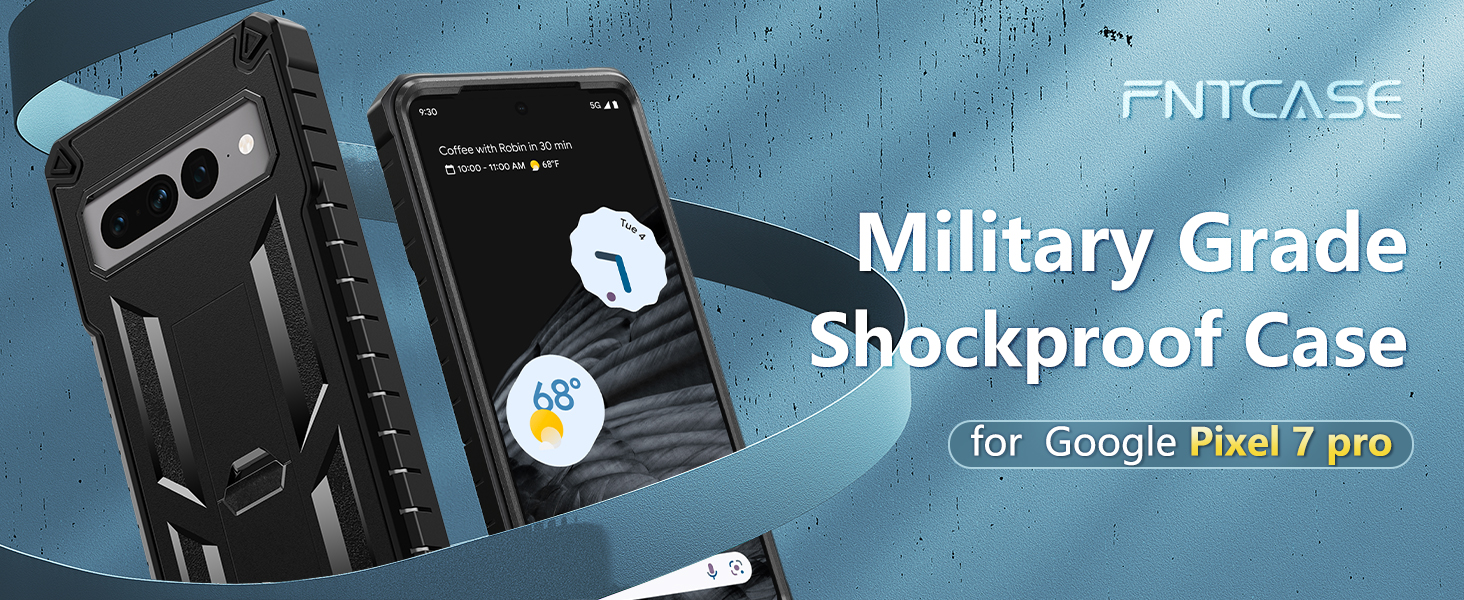 Amazon.com: FNTCASE for Google Pixel 7-Pro Phone Case: Shockproof Protective with Built-in ...