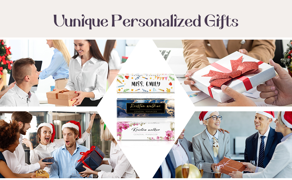 Desk Name Plate Personalized, Custom Acrylic Name Plate for Desks Decor, Teacher Appreciation ...