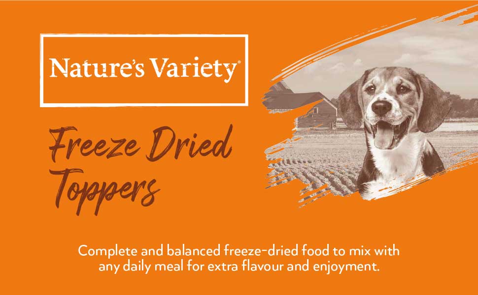 Nature's Variety Freezed Dried Beef Toppers for Adult Dogs - Case 7 x 120 g : Amazon.co.uk: Pet ...