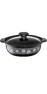 Amazon｜高木金属工業(Takagi Metal) 両手鍋 洗いやすい 卓上鍋 ホーロー IH対応 18cm あじわい鍋 土鍋風 弥生 HA-Y18N｜フック オンライン通販