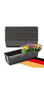 BigDean 24er Set Paletten Blumenkästen - Einsatz - mit Hängesystem zum Einhängen - 37cm ...