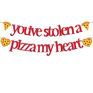 Amazon.com: You’ve Stolen A Pizza My Heart Banner Valentine’s Day Pizza ...