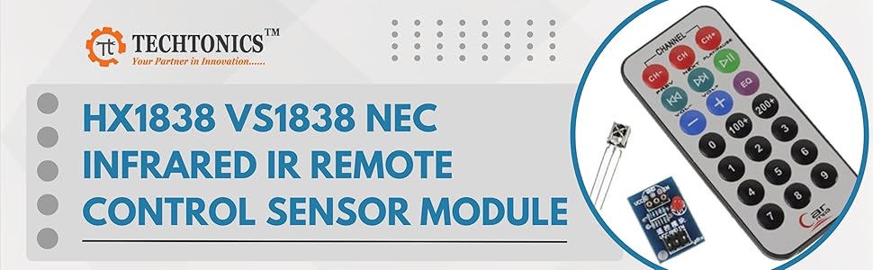 Techtonics HX1838 VS1838 NEC Infrared IR Remote Control Sensor Module ...