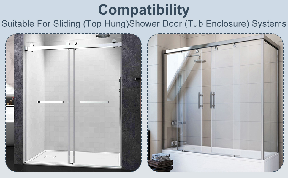 Amazon.com: Sliding Shower Door Bottom Guide for Sliding Shower Door (Top Hung) Shower Door ...