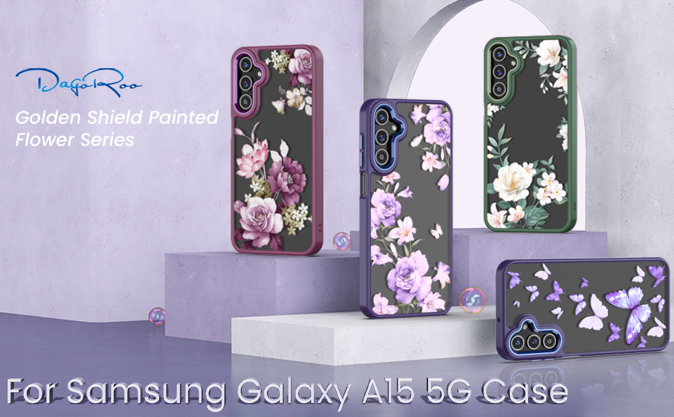 Amazon.com: DagoRoo for Samsung A15 5G Case with Tempered Glass Screen Protector, Galaxy A15 5G ...