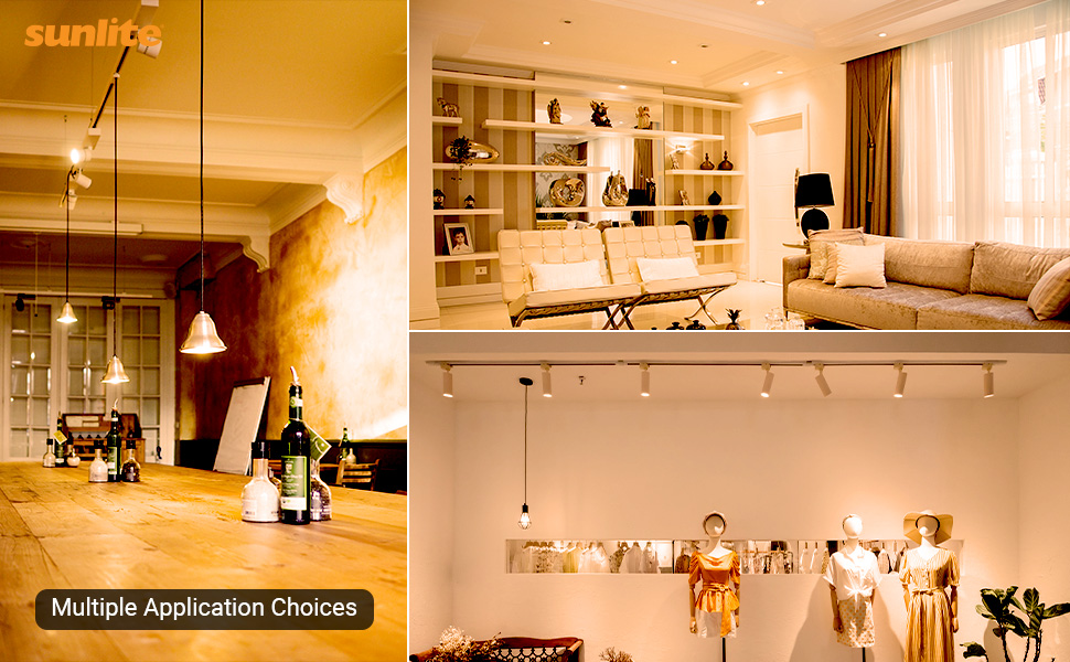 Sunlite 40385 LED PAR16 Long Neck Recessed Spotlight Bulb, 7 Watt, (75W Halogen Replacement ...