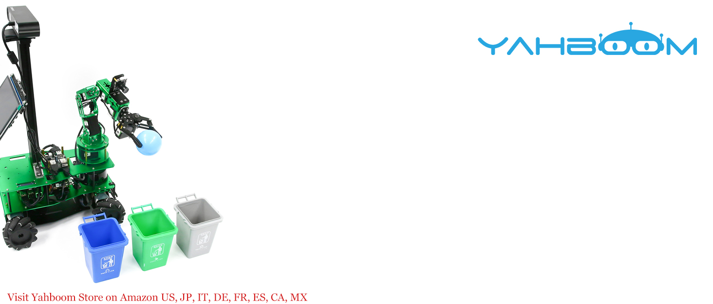 Yahboom Raspberry Pi 4B Smart Robotic Kit AI Video Programming ...