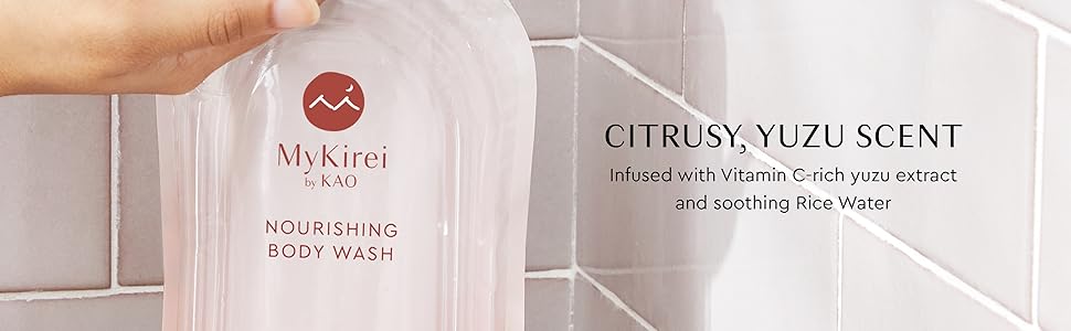 Amazon.com : MyKirei by KAO Yuzu & Rice Water Nourishing Body Wash, 16.9 oz : Beauty & Personal Care