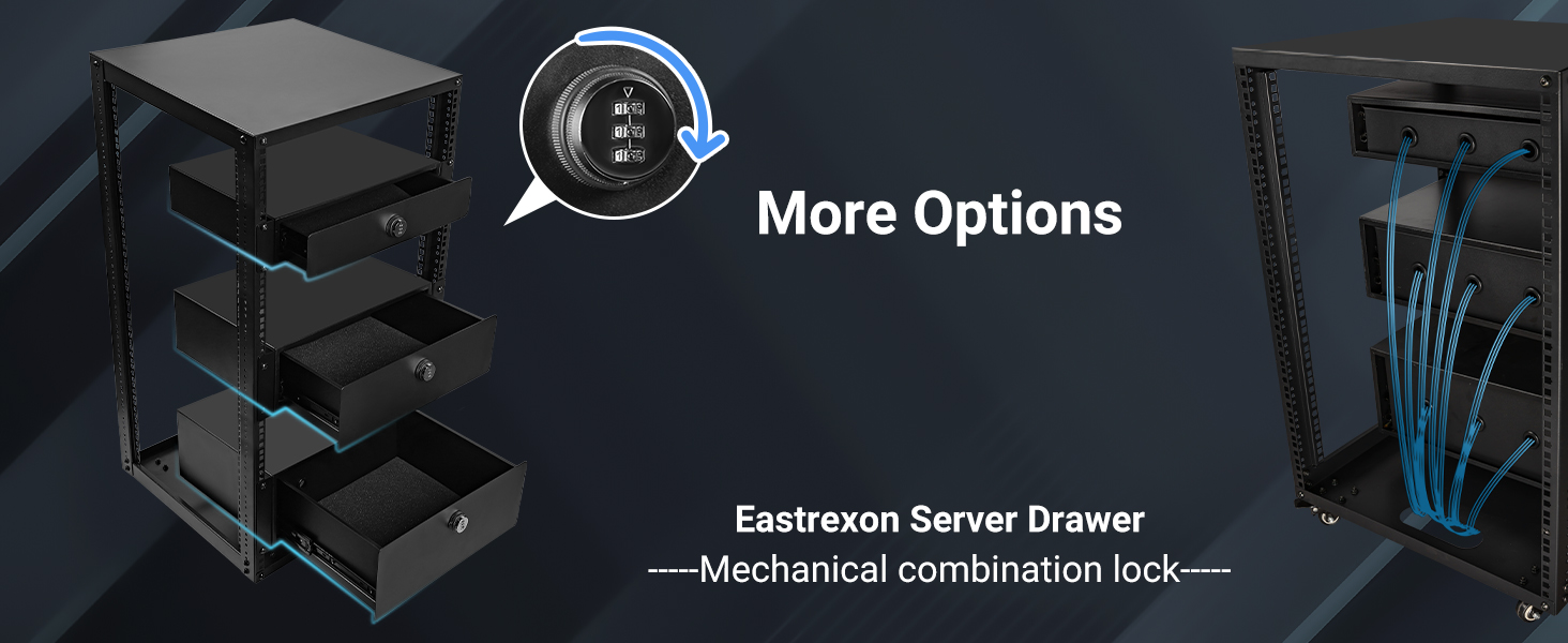 Amazon.com: Eastrexon 20U Server Rack, Open Frame Network Rack w/ 2 ...