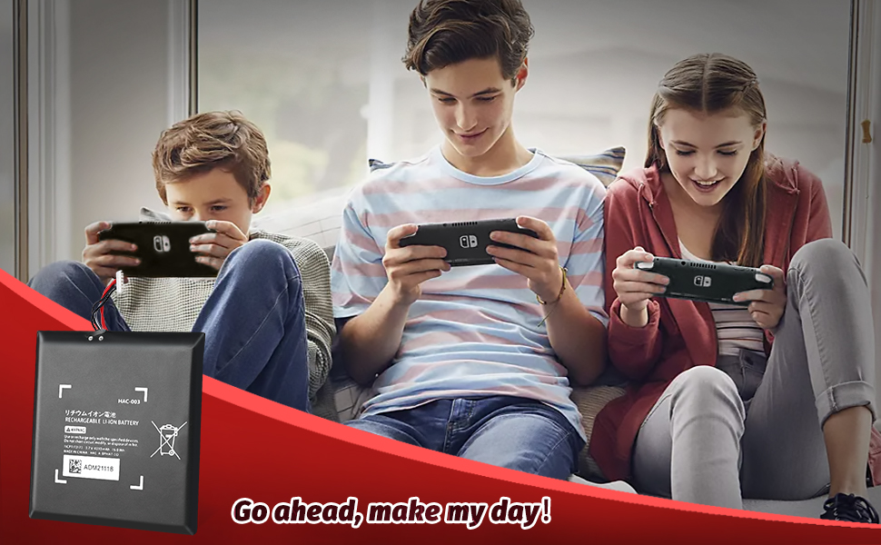 Amazon.com: UCEC HAC-003 Battery Replacement Compatible with Nintendo Switch 2017 Console HAC ...