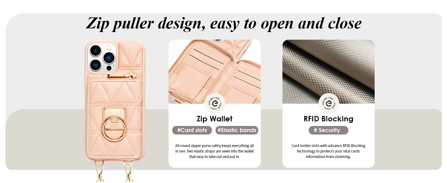 Amazon.com: CUSTYPE Compatible with iPhone 14 Pro Max Case Wallet with Card Holder,360 Rotation ...