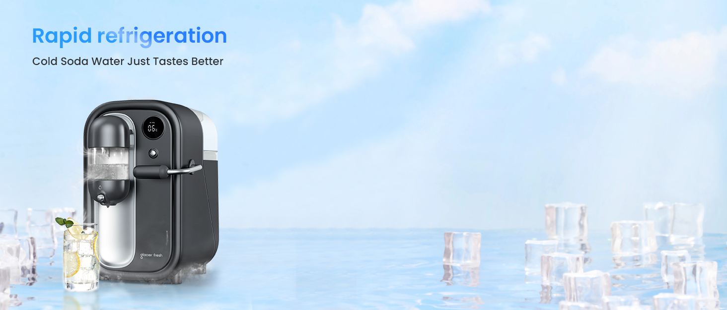 Amazon.com: GLACIER FRESH 60L Co2 Carbonator Compatible with Soda Maker, Threaded Connector CO2 ...