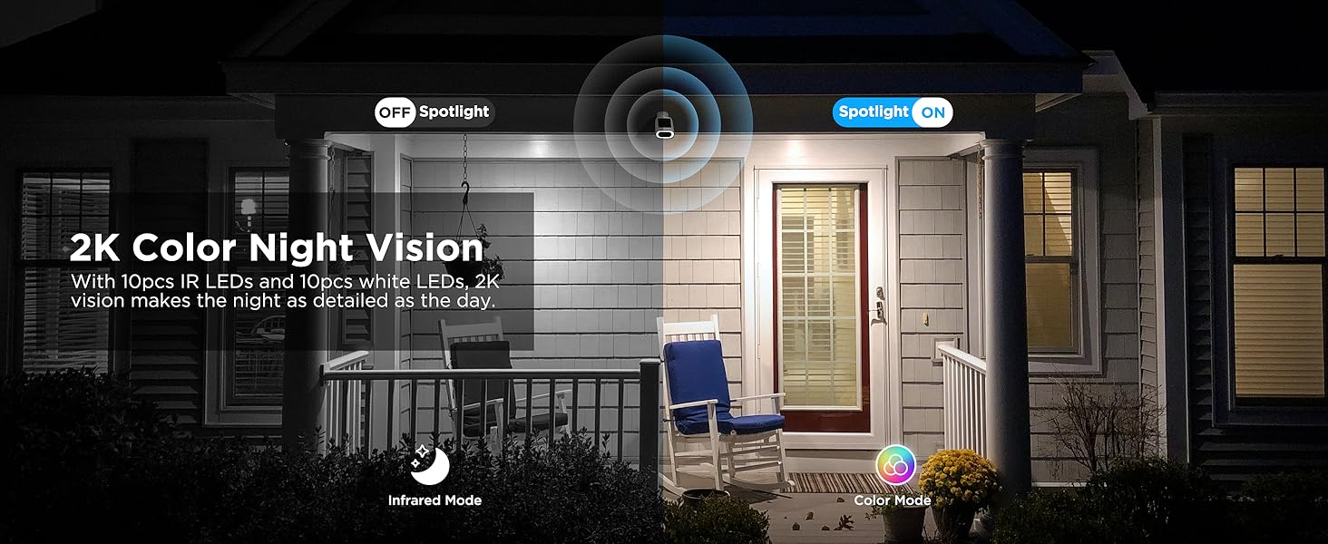 Amazon.com : TCL 2K Solar Security Camera Cam B1, Wireless Outdoor Wi-Fi Camera, Solar-Powered ...