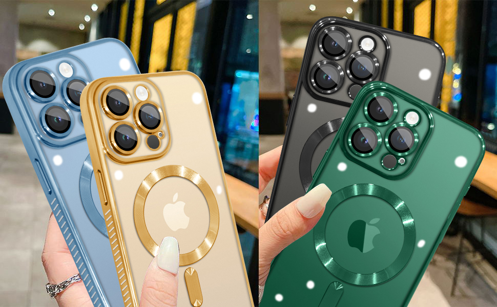 Amazon.com: KANGHAR Designed for iPhone 15 Pro Max Case Magnetic Clear Slim Case for Women Men ...