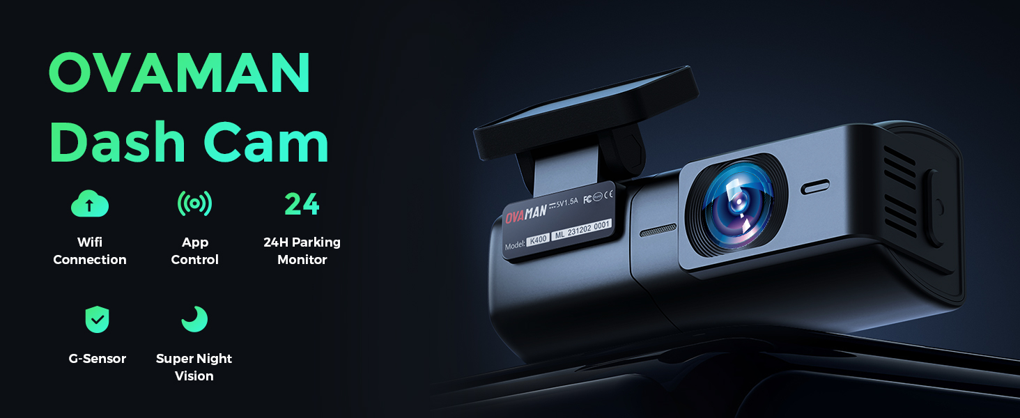 Amazon.com: Dash Cam 2K 1440P WiFi Car Camera with 1.47 inch IPS Screen ...