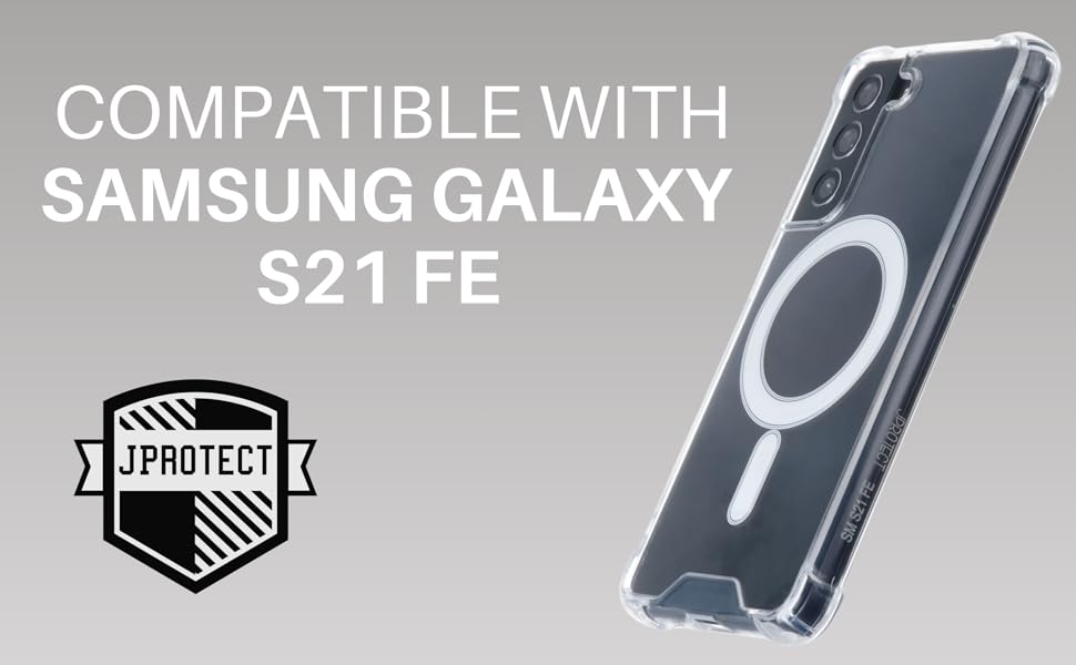Amazon.com: JProtect Magnetic Case for Samsung Galaxy S21 Fe for MagSafe/Shockproof Samsung S21 ...
