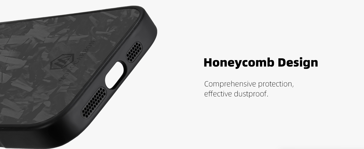 Amazon.com: MONOCARBON Real Forged Carbon Fiber Case for iPhone 16 Pro Max, Military Grade 6.9 ...