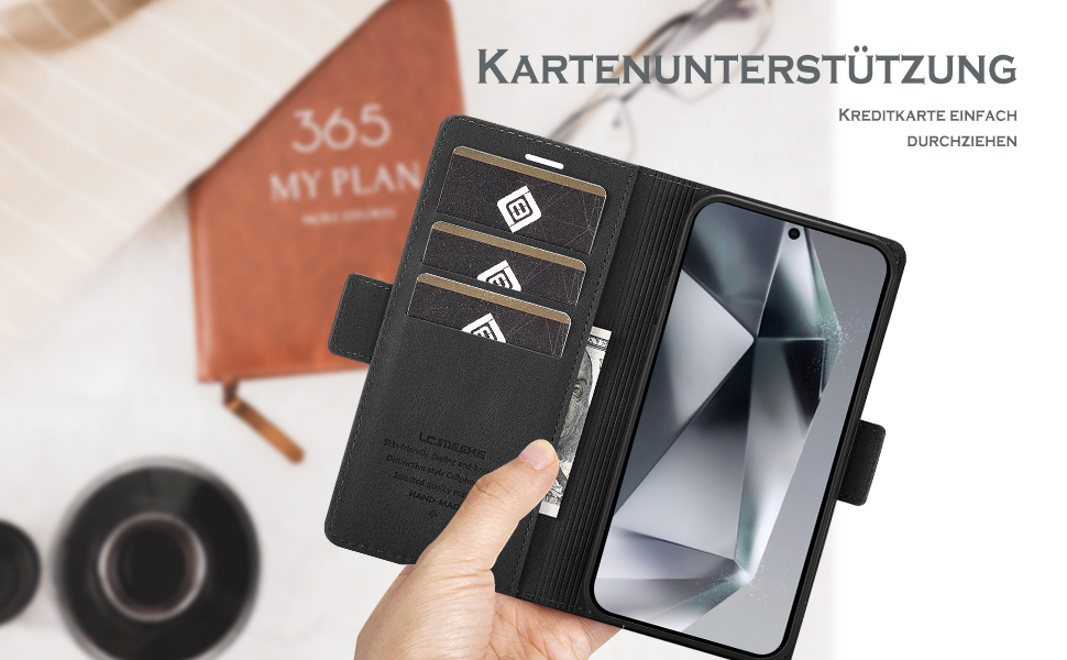 Giyer Handyhülle für Samsung Galaxy S24 Ultra Hülle mit Schutzfolie, Schutzhülle Galaxy S24 ...