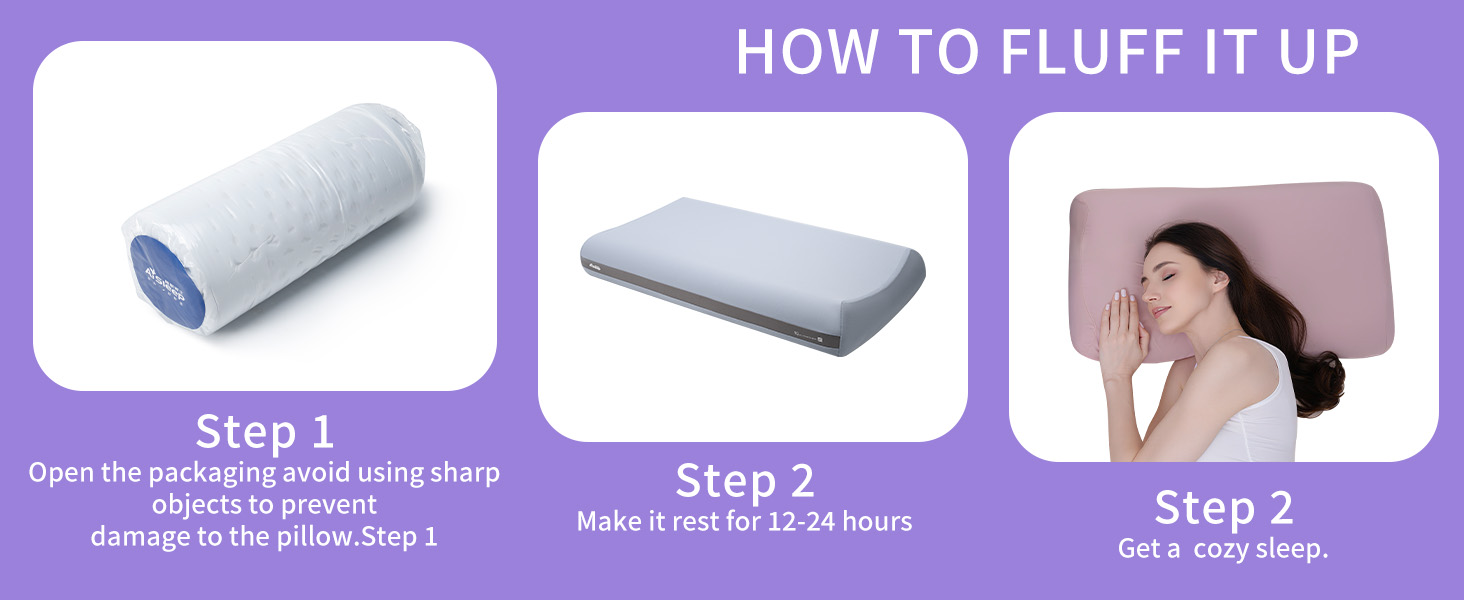 AiSleep Memory Foam Pillow, Cervical Neck Pillow for Sleeping, Ergonomic Pillow for Neck Pain ...