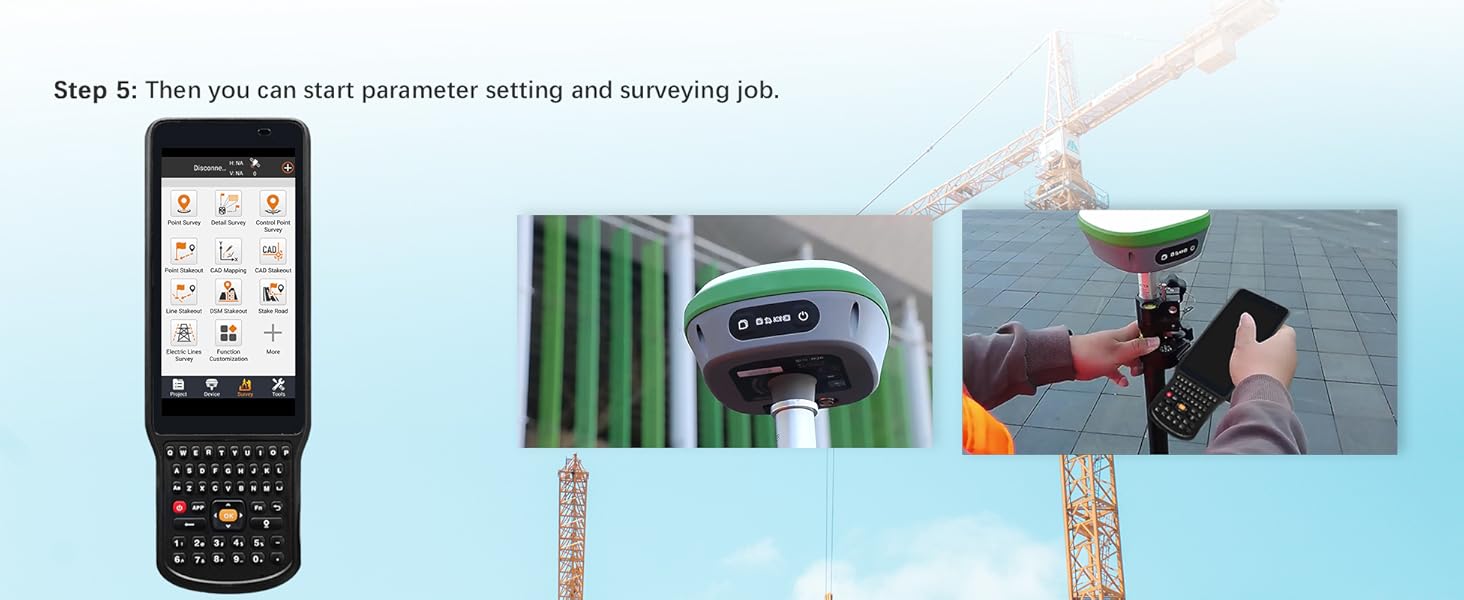 Amazon.com: SMAJAYU SMA26 GNSS IMU RTK GPS Surveying Equipment Rover Base Handheld Collector and ...