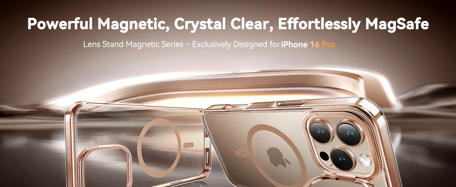 Amazon.com: CASEKOO Desert Titanium for iPhone 16 Pro Case with Upgraded Lens Stand, Compatible ...