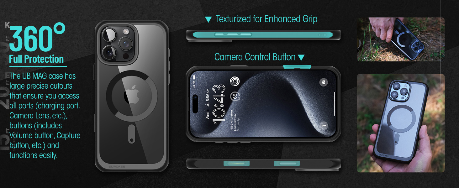 SUPCASE Polycarbonate For iPhone 16 Pro Slim Case With Camera Control Capture Button(Unicorn ...