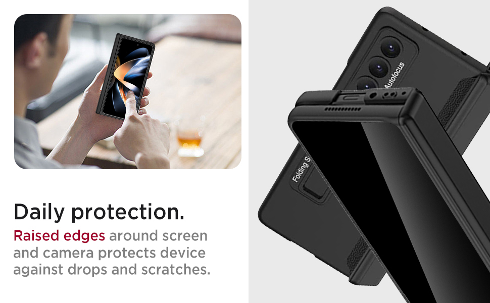 Amazon.com: Miimall for Samsung Galaxy Z Fold 4 Case with Privacy Screen Protector, Built-in ...