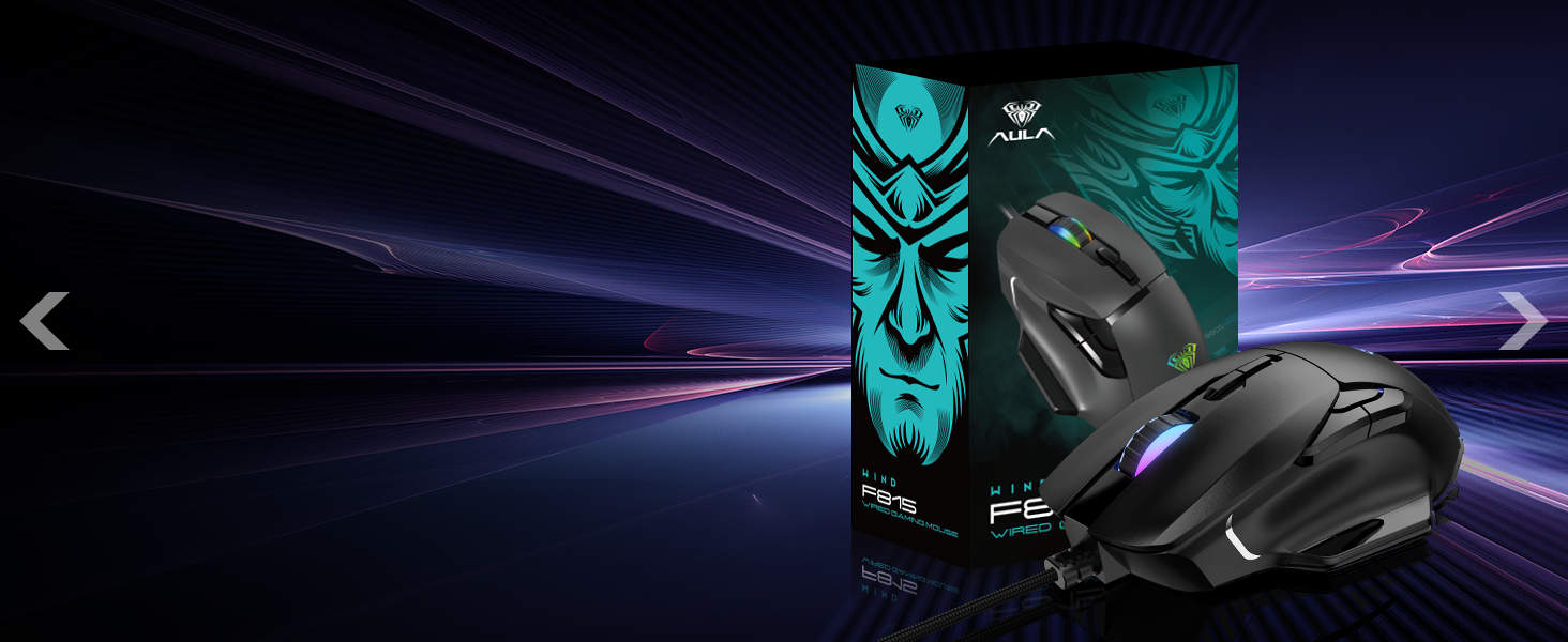 Amazon.com: AULA Gaming Mouse, 12800 DPI RGB Wired Gaming Mouse with 13 Backlit Modes & 6 ...