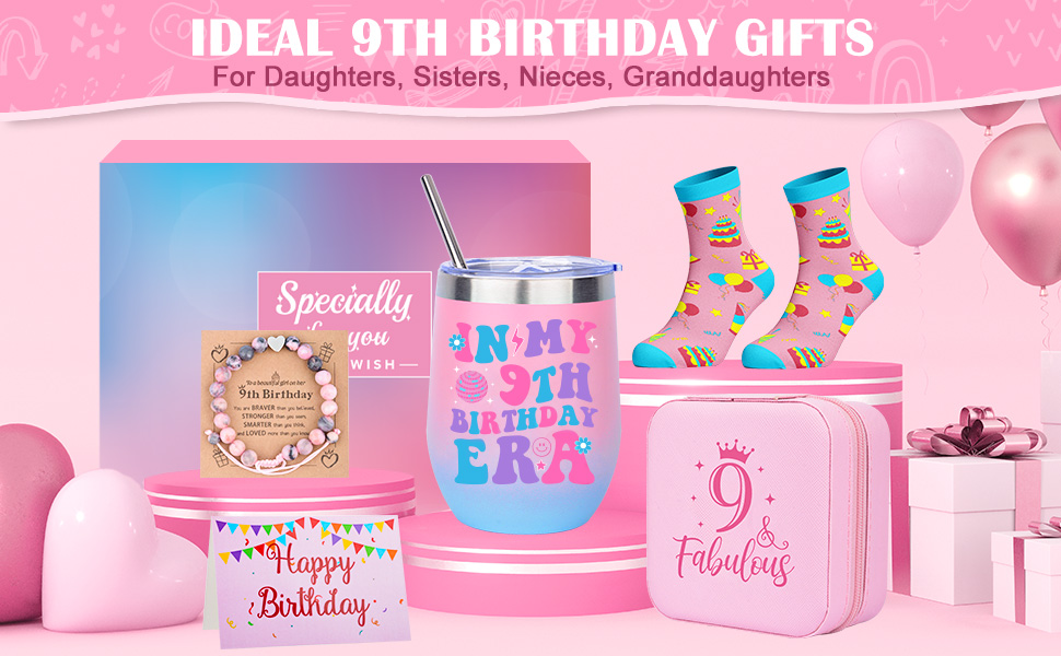 Amazon.com | TOUPONS 9 Year Old Girl Birthday Gifts, Best 9th Birthday Gifts for Teen Girls ...