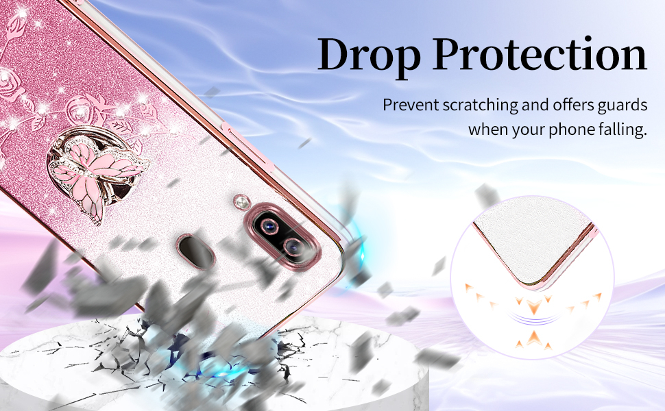 Amazon.com: RTYQXK for Samsung Galaxy A20 Phone Case,for Samsung A30 Mobile Phone Case for Women ...