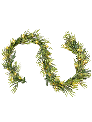 Amazon.com: EXKRAEFT 9FT Artificial Norfolk Pine Garland Realistic Christmas Garland Real Touch ...