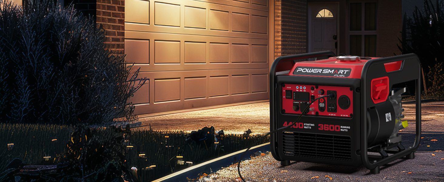 Amazon.com : PowerSmart 4400-Watt Portable Generator with Inverter ...