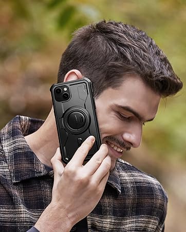 Amazon.com: Dexnor Magnetic Case for iPhone 15 Pro, Compatible with MagSafe, [Built in Screen ...