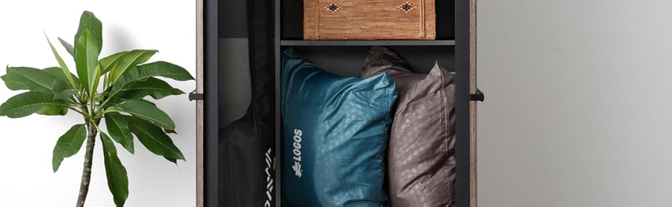 Amazon｜室内物置 両開き 扉付き 収納庫 ストッカー 収納ラック キャビネット 木製ロッカー 本棚 書類整理 おしゃれ ブラウン lfm-1680lk-db｜キャビネット オンライン通販