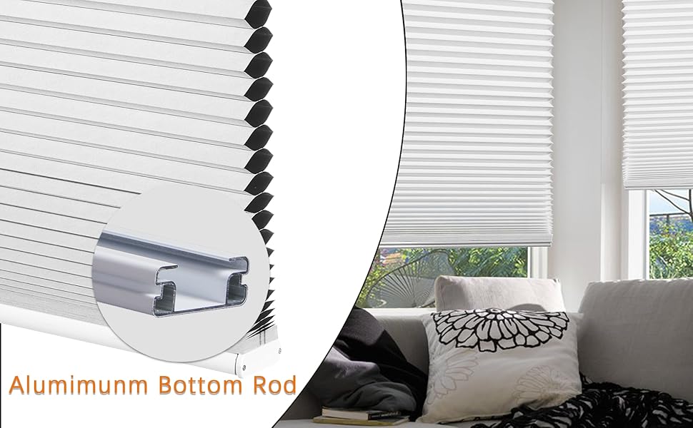 Amazon.com: Persilux Custom Size 100% Blackout Cordless Cellular Shades & Blinds Honeycomb ...