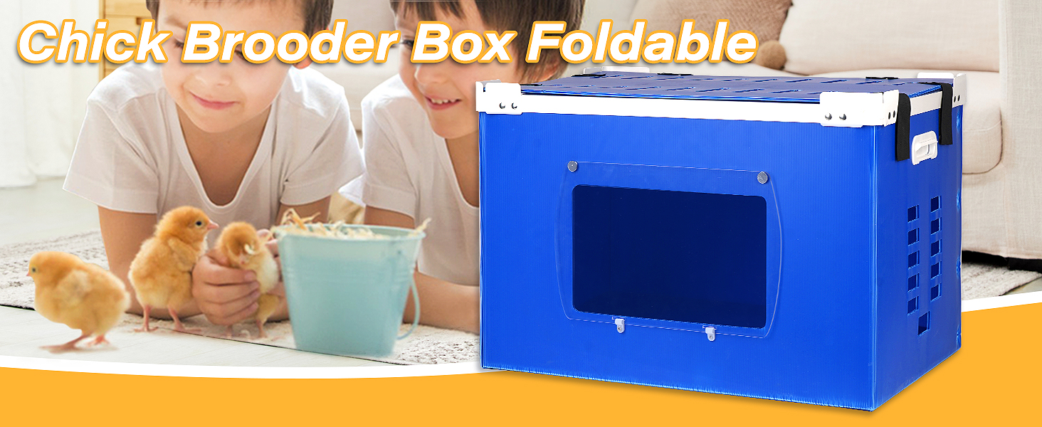 Amazon.com: PAMUNULA Chicken Brooder Box for Chicks Foldable Incubators Poultry Breeding Box for ...
