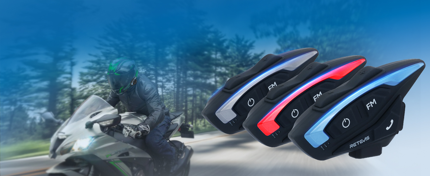 Amazon.com: Retevis EZTalk 3A Motorcycle Helmet Intercom Headsets, 5.1 ...