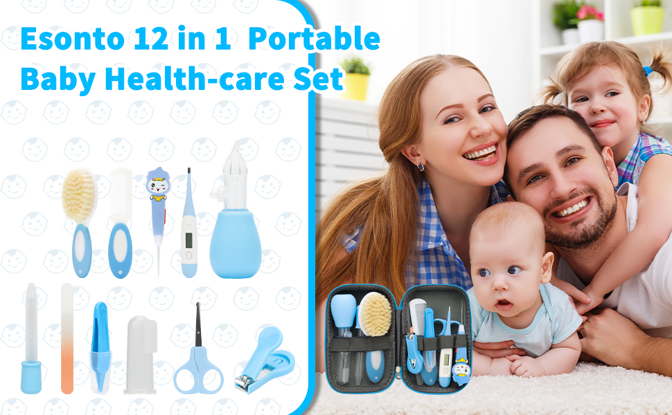 Amazon.com: Baby Healthcare and Grooming Kit, Baby Safety Set Newborn Nursery Health Care Set ...