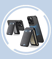 Amazon.com: ESR for MagSafe Wallet, iPhone Wallet with 5-Card Holder, Secure-Grip Finger Loop ...