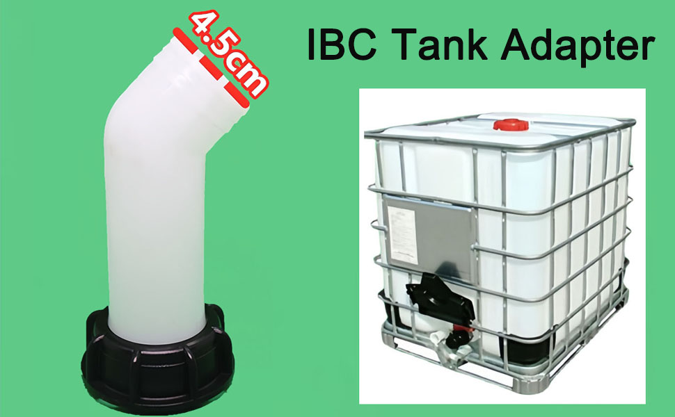 Amazon.com : Boxonly IBC Tank Adapter 2" Extension Drain Spout Hose IBC ...