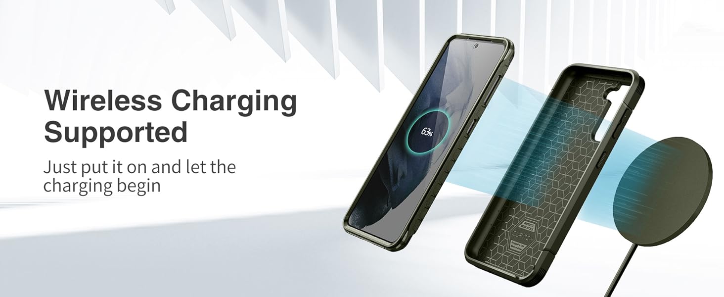 Amazon.com: SURITCH for Samsung Galaxy S21 Case 6.2 Inch (Only), (2 Front Frames) Full-Body ...