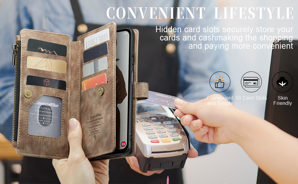 Amazon.com: Lxisxcna Samsung Galaxy S24 FE 5G Wallet Case with Card Holder Kickstand Magnetic ...