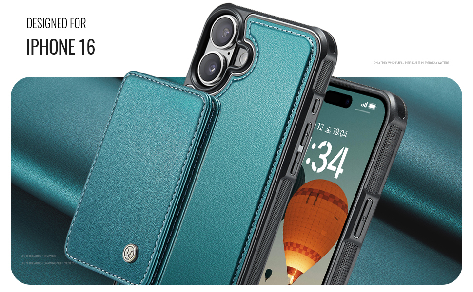 Amazon.com: Hongxinyu Wallet Case for iPhone 16 Compatible with MagSafe for Men Women ...