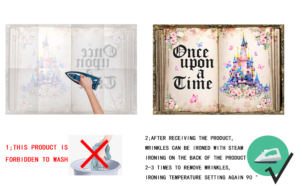 AIIKES 7x5FT Fairy Tale Book Photography Backdrop - Once Upon A Time ...