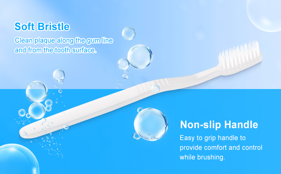 Amazon.com : Gisdo 50 pcs Prepasted Disposable Toothbrushes Bulk ...