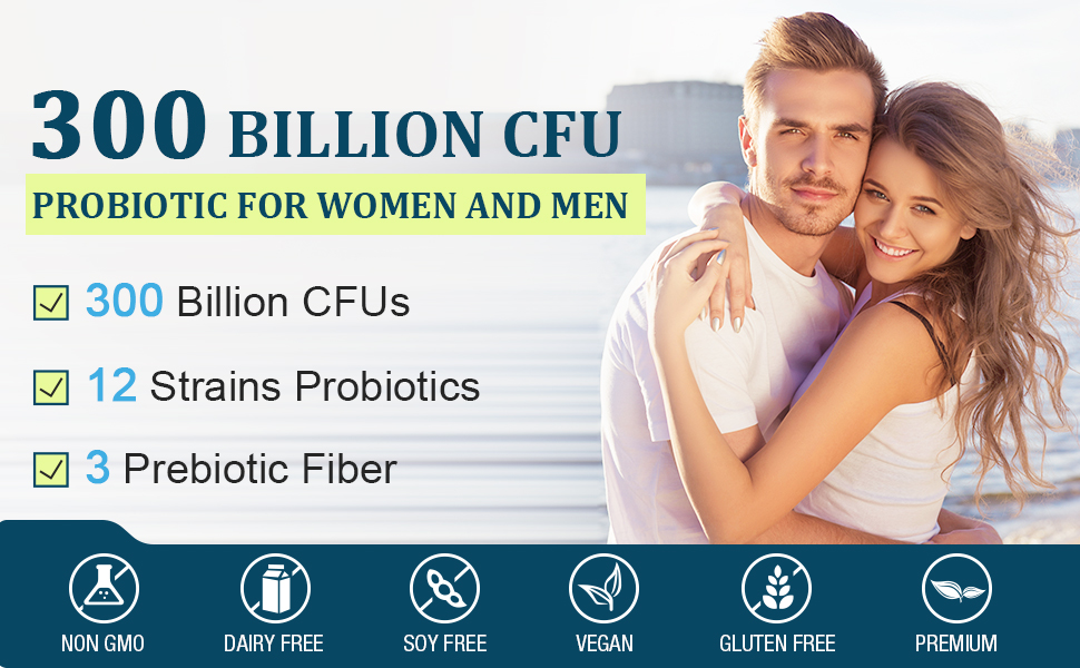 Amazon.com: Energixir 300 Billion CFU Probiotic High Potency & 12 Strains Organic Probiotics ...