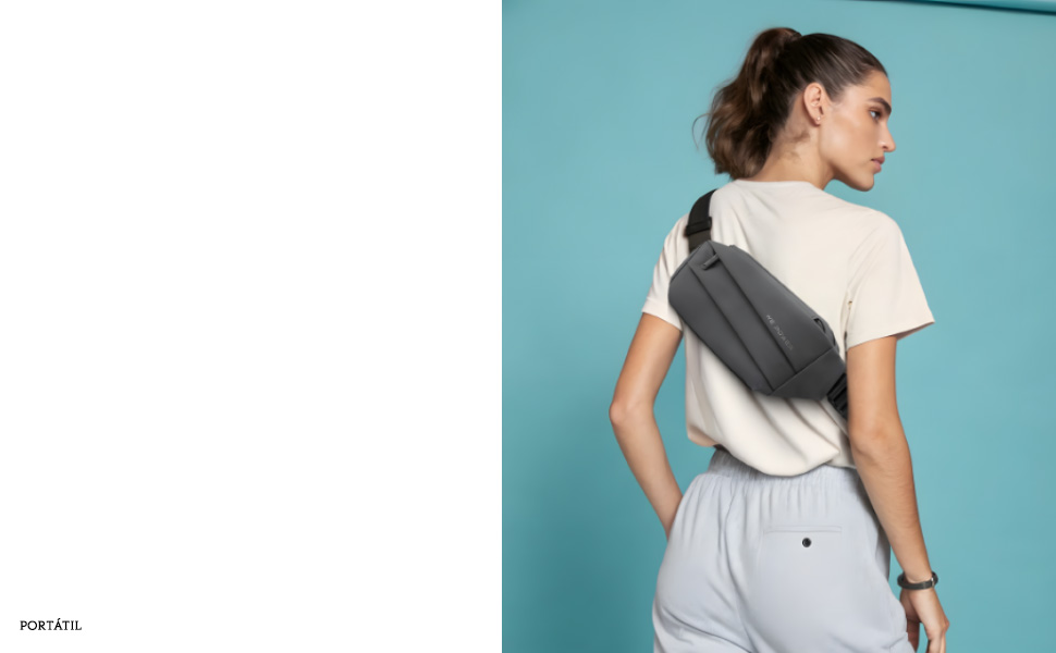 Riñonera Multifuncional, DSGNDZLE Bandolera Cruzada Impermeable, Riñonera Hombre, Bandolera ...