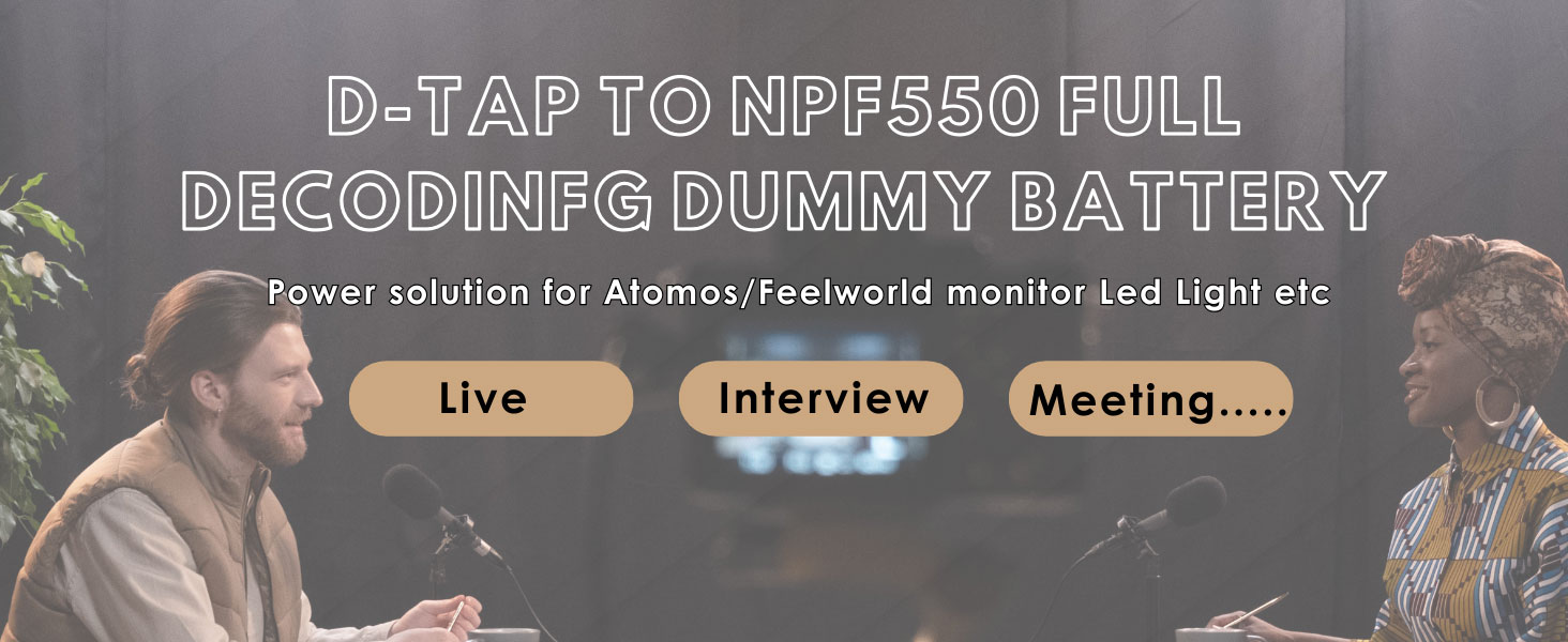 Amazon.com : D-Tap Coiled Power Cable to NP-F970 Dummy Battery Compatible with Sony NP-F550/770/ ...